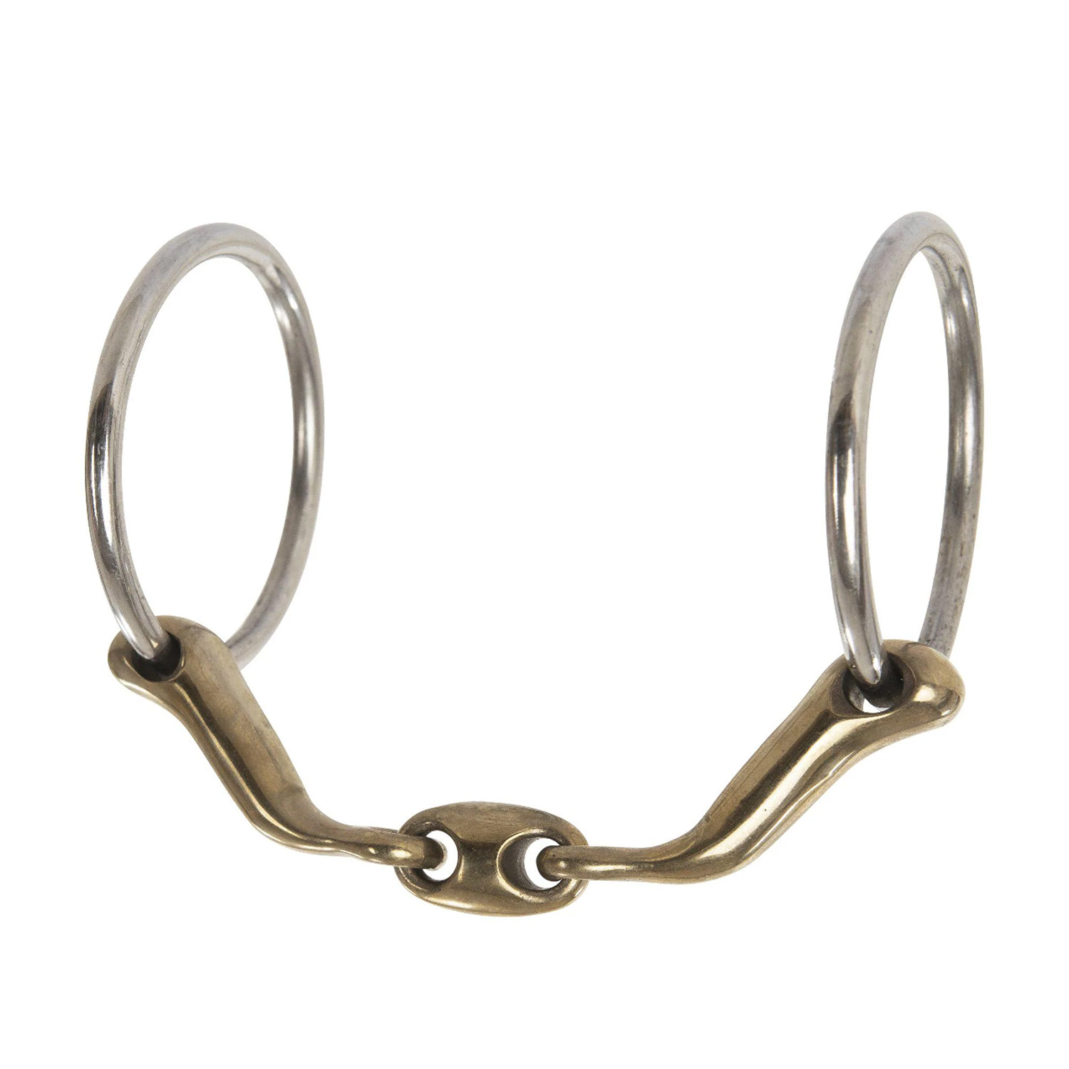 3-delt bit Golden brass | borjes.no | Börjes Hästsport